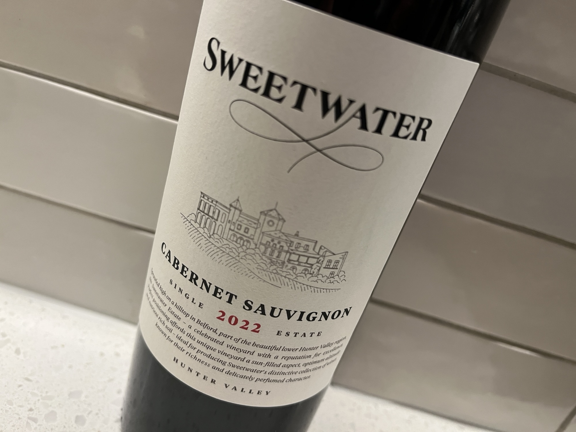And now a Hunter Valley Cabernet: Sweetwater Estate Cabernet Sauvignon ...
